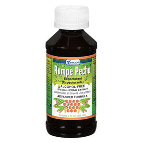 Rompe Pecho Cough Syrup, Alcohol Free - 4 Oz – WellnessBetter