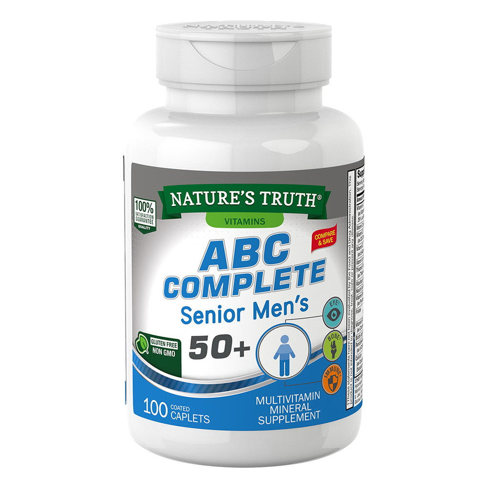 Natures Truth Vitamins ABC Complete Mens Senior 50 Plus Multivitamin M ...