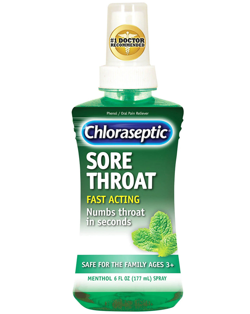 Chloraseptic Sore Throat Spray Menthol, 6 Oz – WellnessBetter